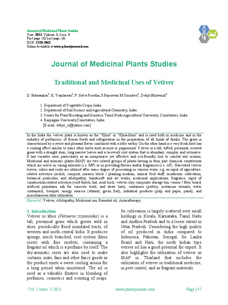 Journal of Medicinal Plants Studies | PDF