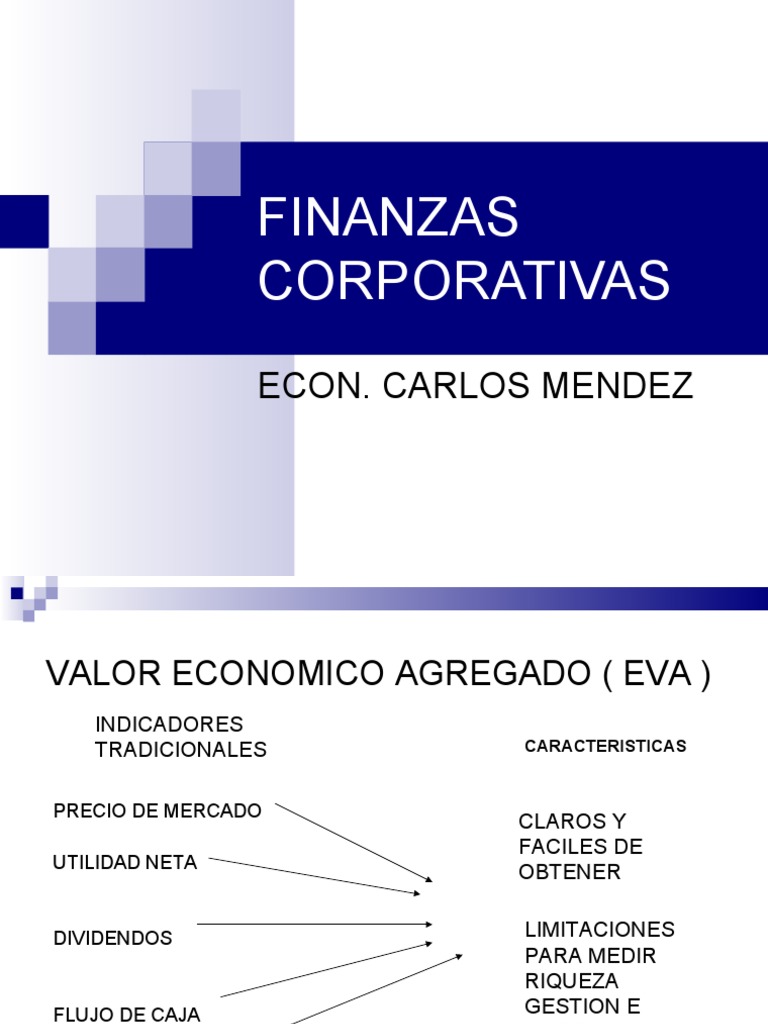 Finanzas Corporativas Eva | PDF | Valor (economía) | La satisfacción ...