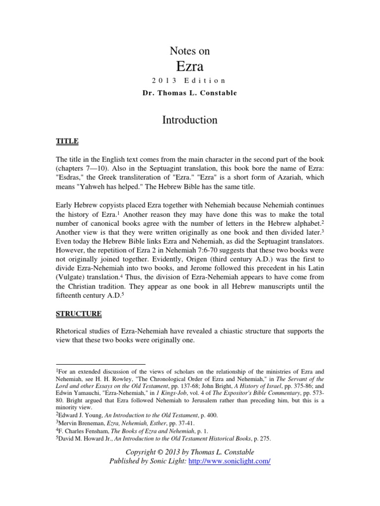 Notes On: Dr. Thomas L. Constable | PDF | Cyrus The Great | Europe Travel