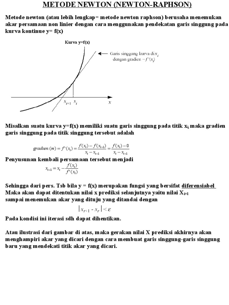 Metode Newton | PDF