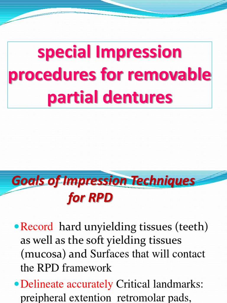 RPD Impression Modified | PDF | Dentures | Dentistry
