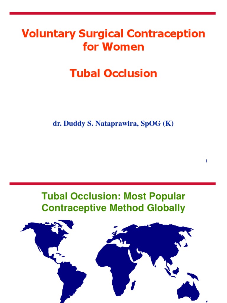 Voluntary Surgical Contraception For Women Tubal Occlusion: Dr. Duddy S ...