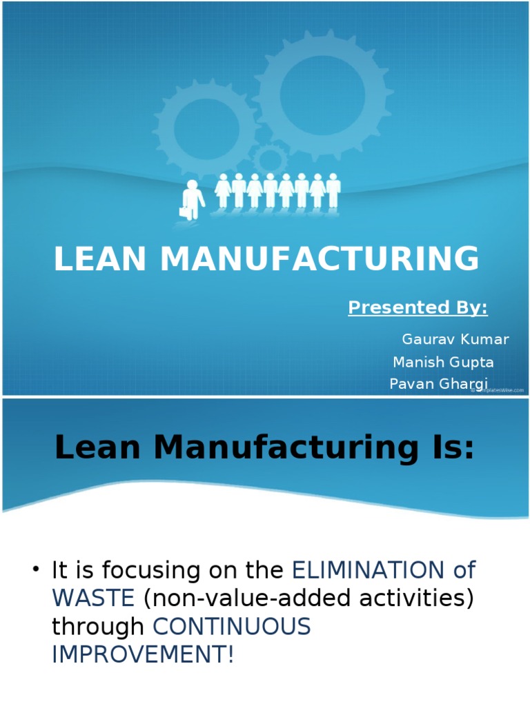 Lean Manufacturing | PDF | Lean Manufacturing | Production And ...