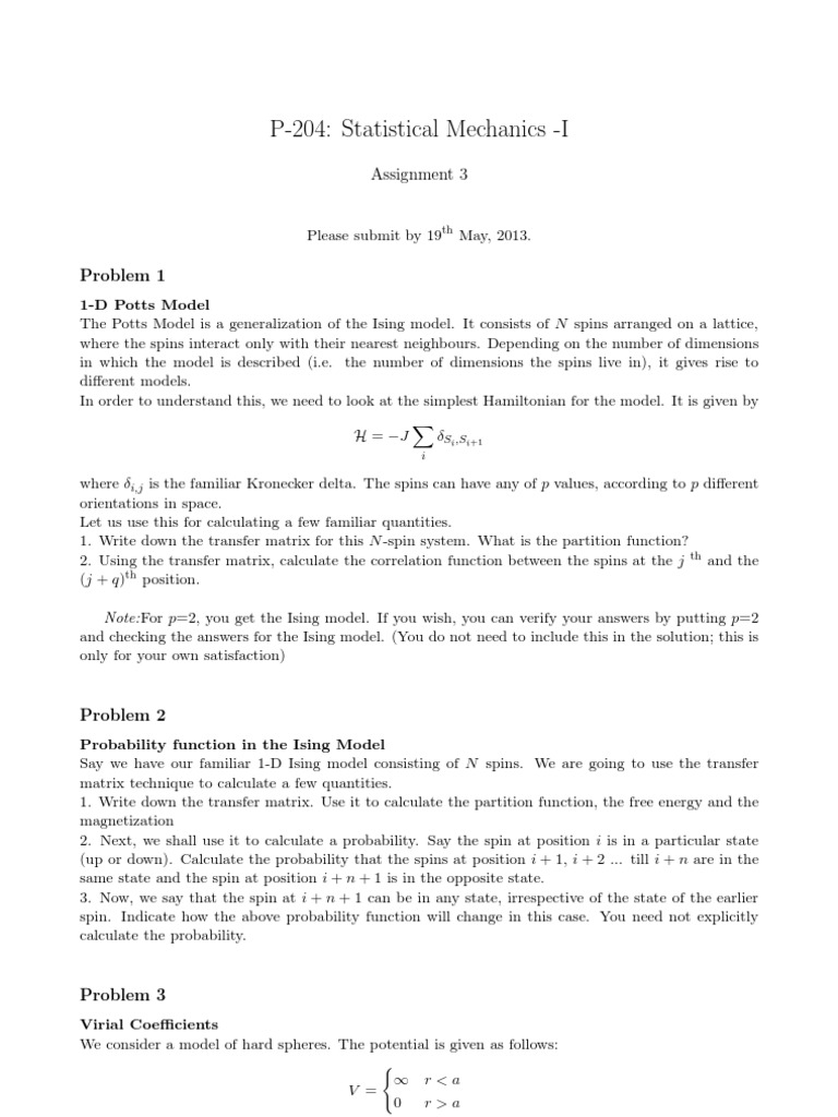 Assignment 3 | PDF | Condensed Matter | Chemistry Assignment 3 | PDF | Condensed Matter | Chemistry