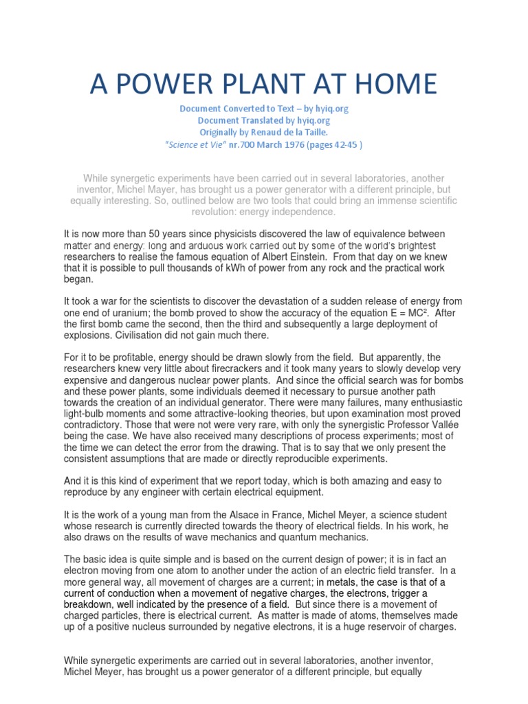 Michel Meyer - NMR Generator | Download Free PDF | Resonance | Electric ...