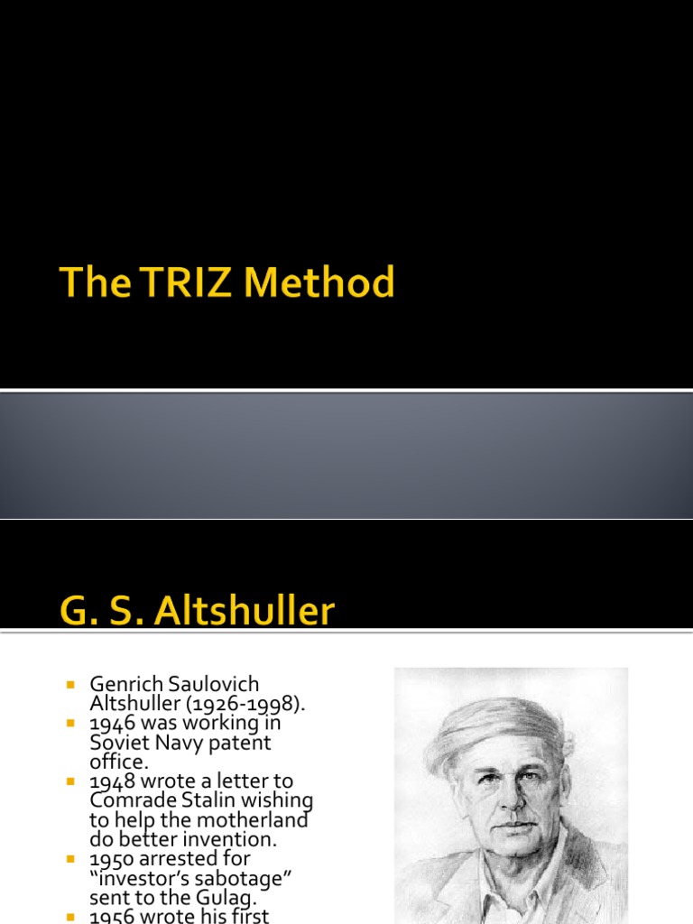 Triz | PDF | Physics | Applied And Interdisciplinary Physics