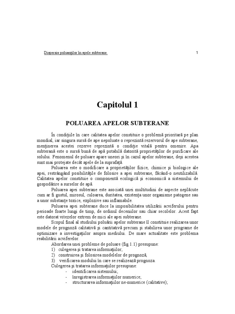 Poluare Ape Subterane | PDF