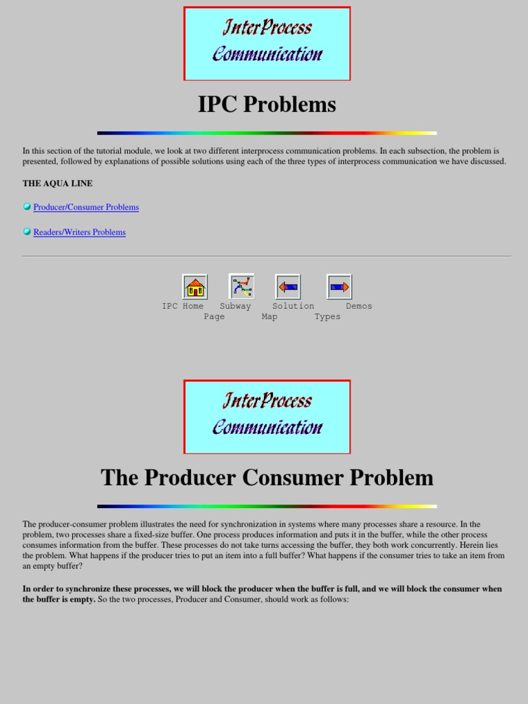 IPC Problems Solutions | PDF | Areas Of Computer Science | Concurrency ...