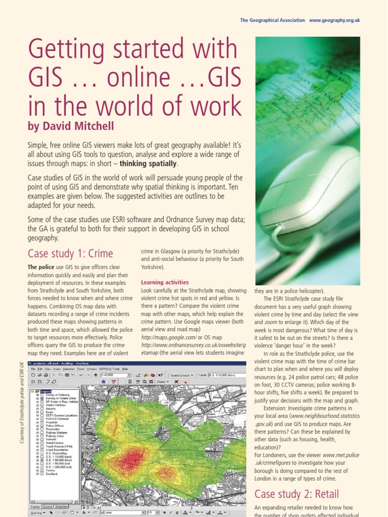 Getting Started With GIS Online GIS in The World of Work: by David Mitchell | PDF | Geographic ...