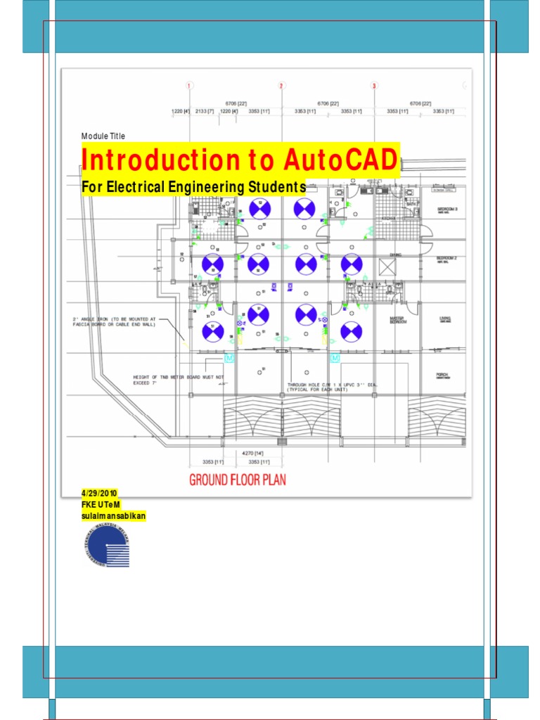 Auto Cad For Electrical Eng Student | PDF | Technical Drawing | Auto Cad