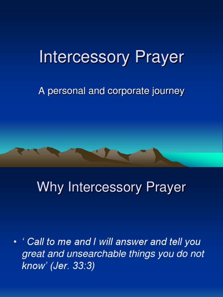 Intercessory Prayer Guide | PDF | Religion & Spirituality