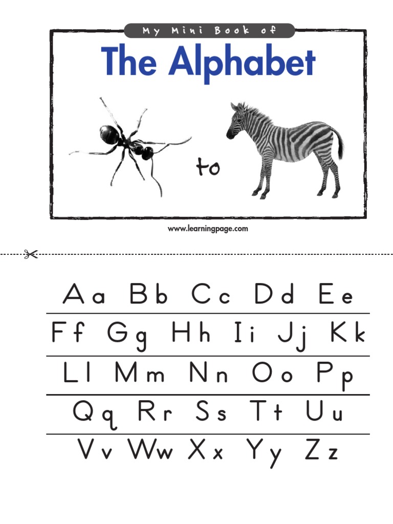 The Alphabet Mini Book Guide | PDF