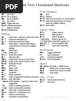 Overleaf Keyboard Shortcuts | PDF | Control Key | Computer Keyboard