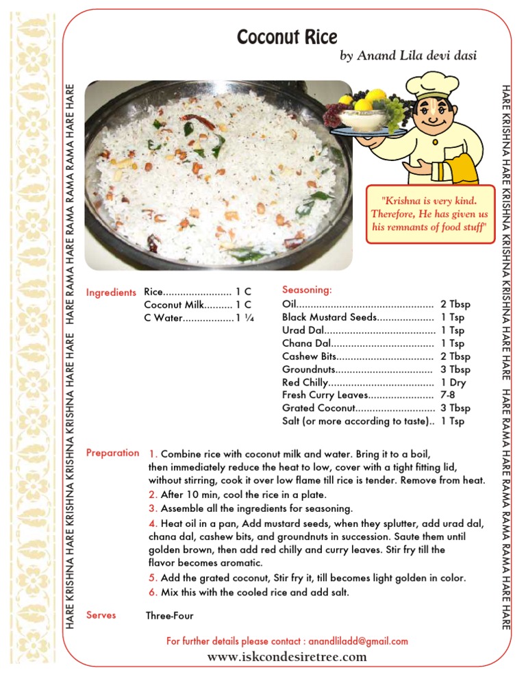 Iskcon Recipes Pdf | Bryont Blog