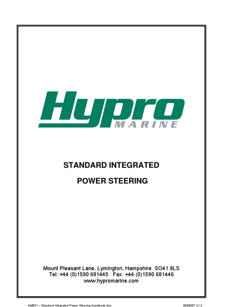 Power Steering System Handbook | PDF | Pump | Valve