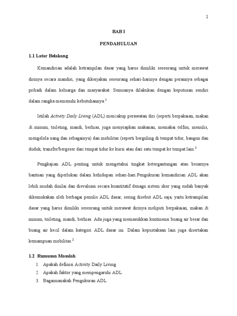 Adl | PDF | Pengembangan Diri