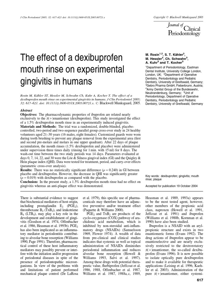 dexibuprofen.pdf | Nonsteroidal Anti Inflammatory Drug | Periodontology