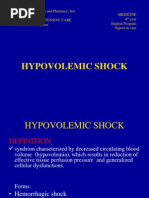 Pathophysiology of Hypovolemic Shock | Shock (Circulatory) | Bleeding