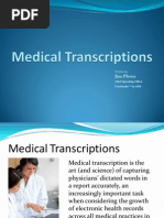 Introduction To Medical Transcription | PDF | Health Care | Health Sciences