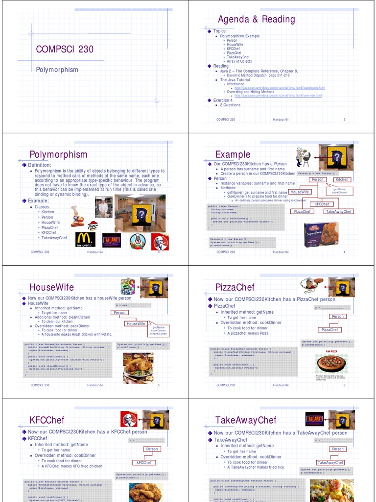 More On Polymorphism Pdf Method Computer Programming Inheritance Object Oriented