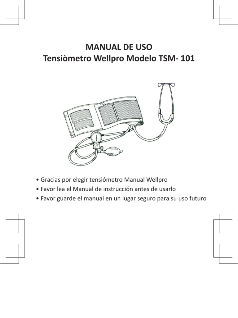 Manual Del Usuario TSM-101 | PDF | Presión sanguínea | Sistema cardiovascular