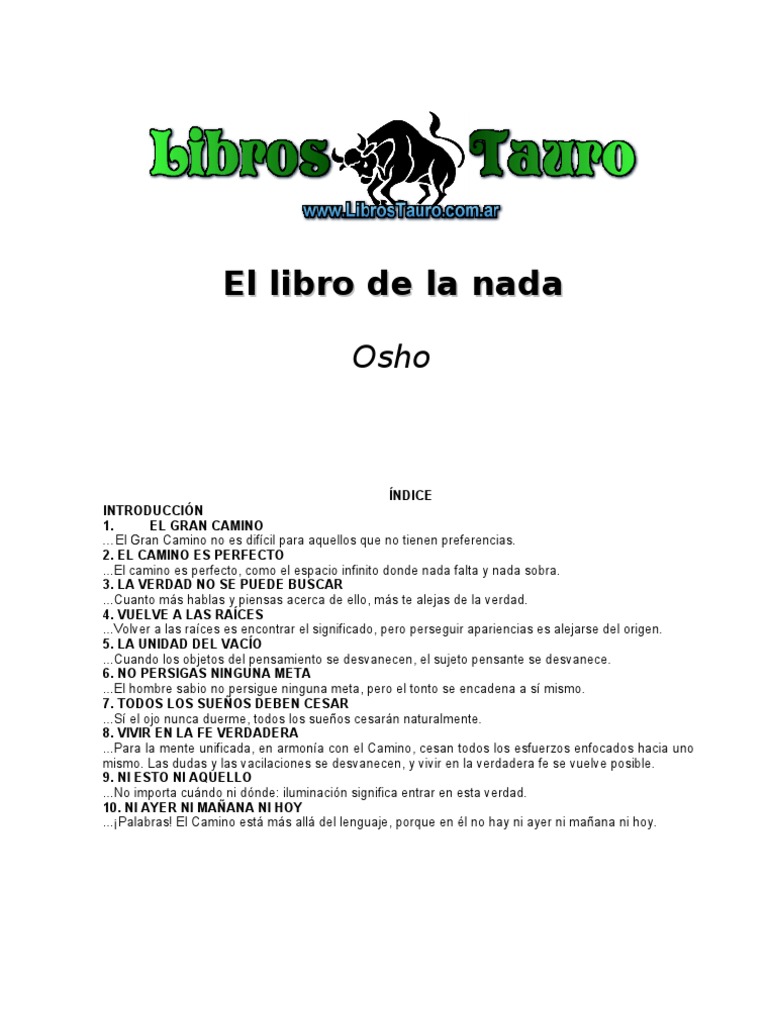 El Libro de La Nada | PDF