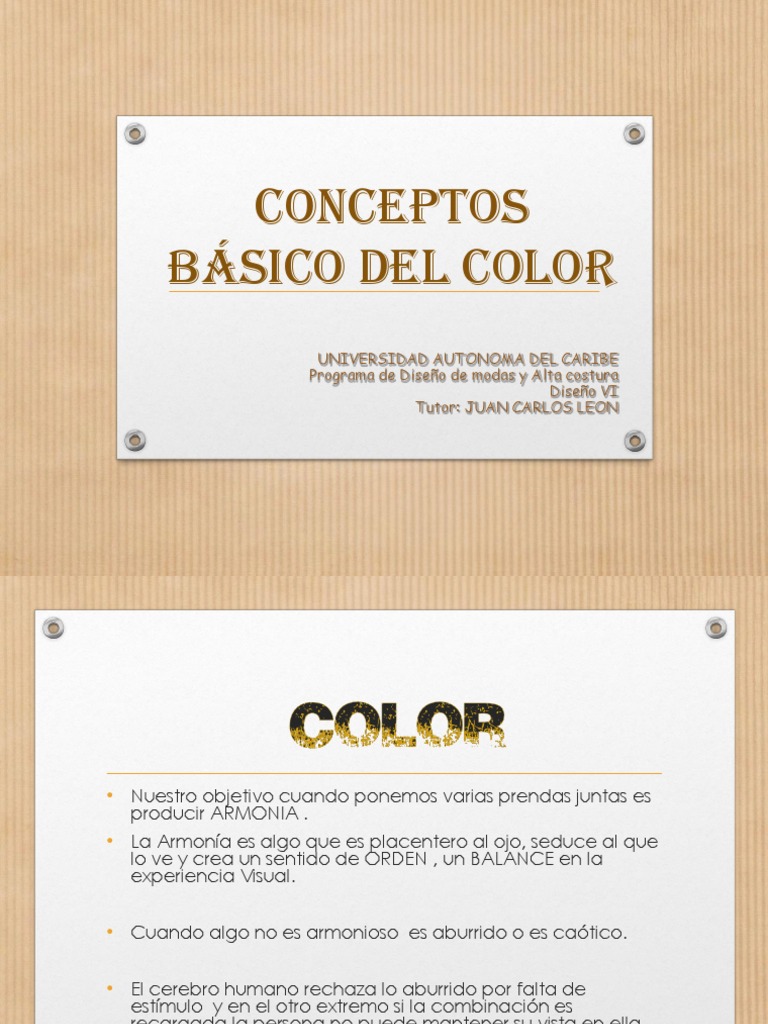 Conceptos Basicos Del Color Sena | PDF