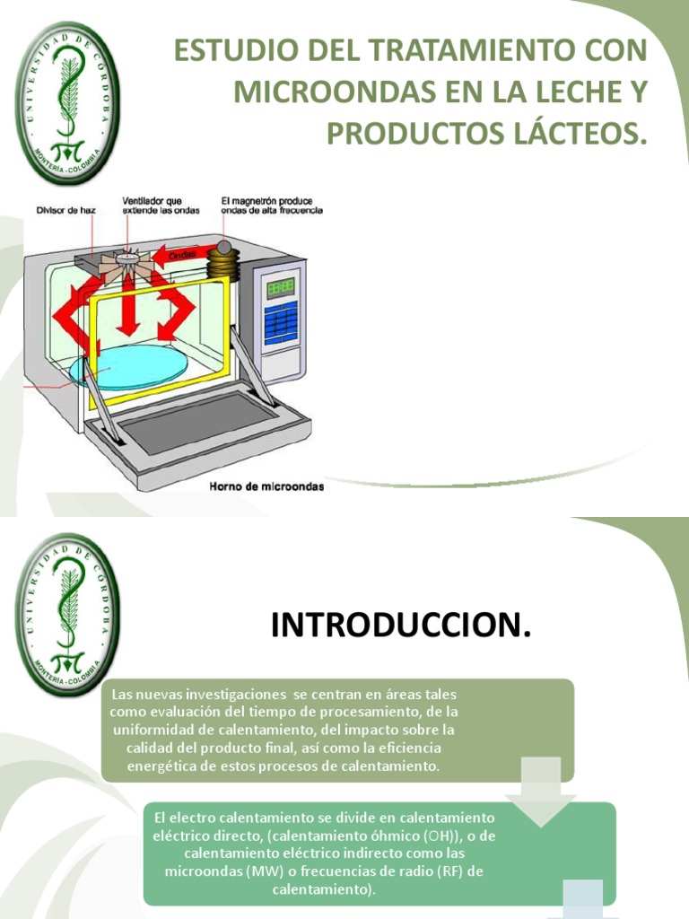 Microondas en Lacteos. | PDF | Leche | Microondas