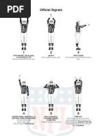 NFL Referee Signals Guide | PDF