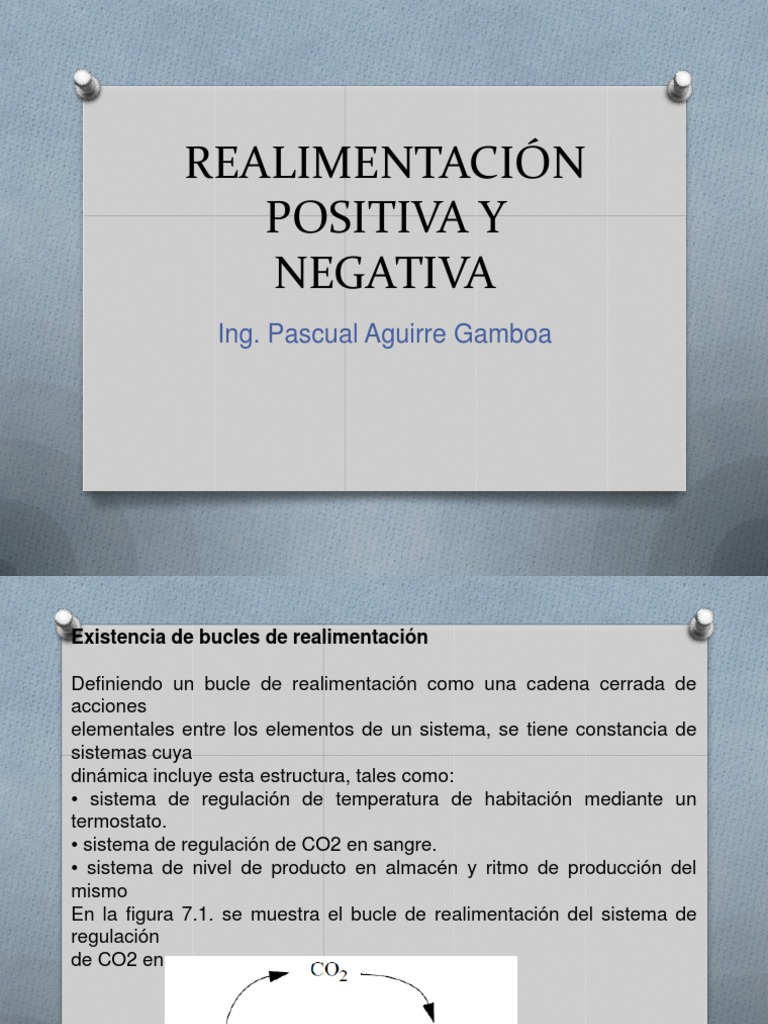 Bucles de Realimentación Positiva y Negativa | PDF | Realimentación ...