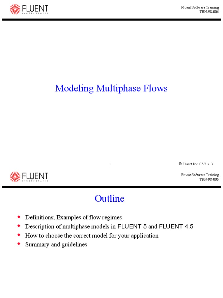 Fluent 8 Multiphase | PDF | Fluid Dynamics | Viscosity