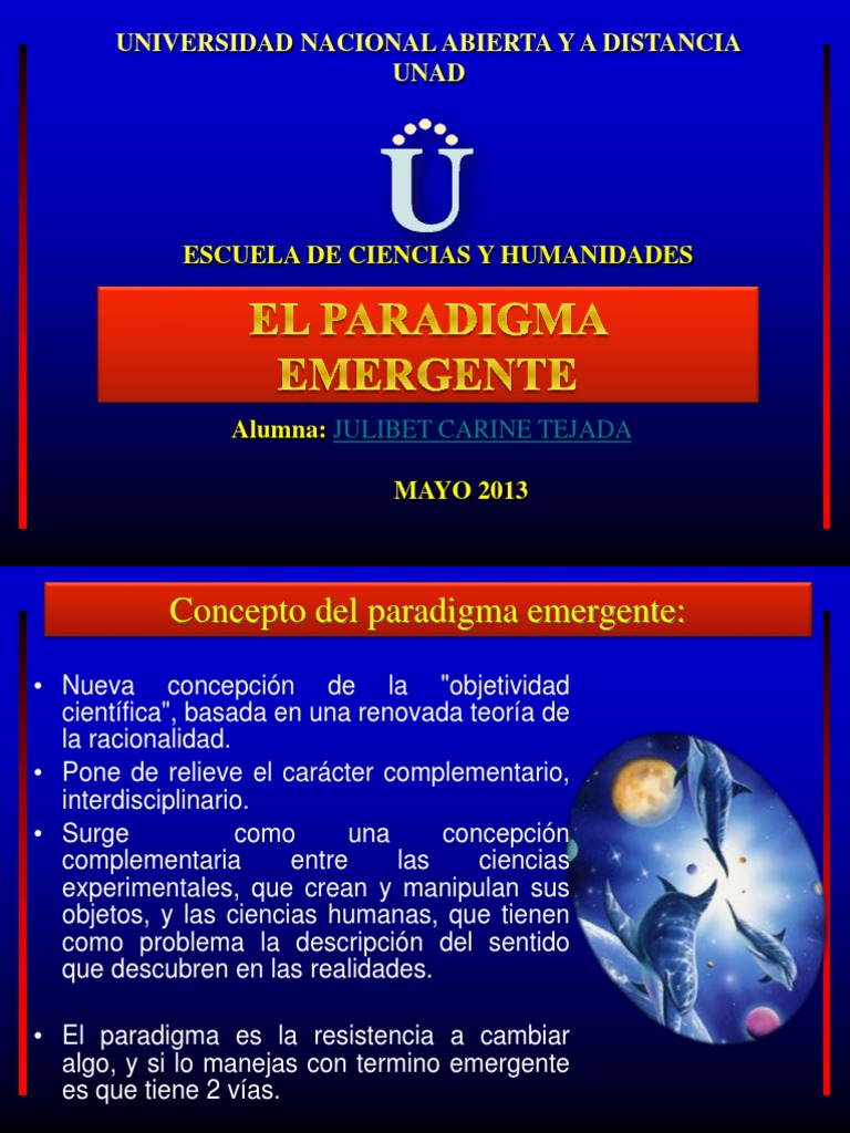 El Paradigma Emergente Diapositivas | PDF | Paradigma ...