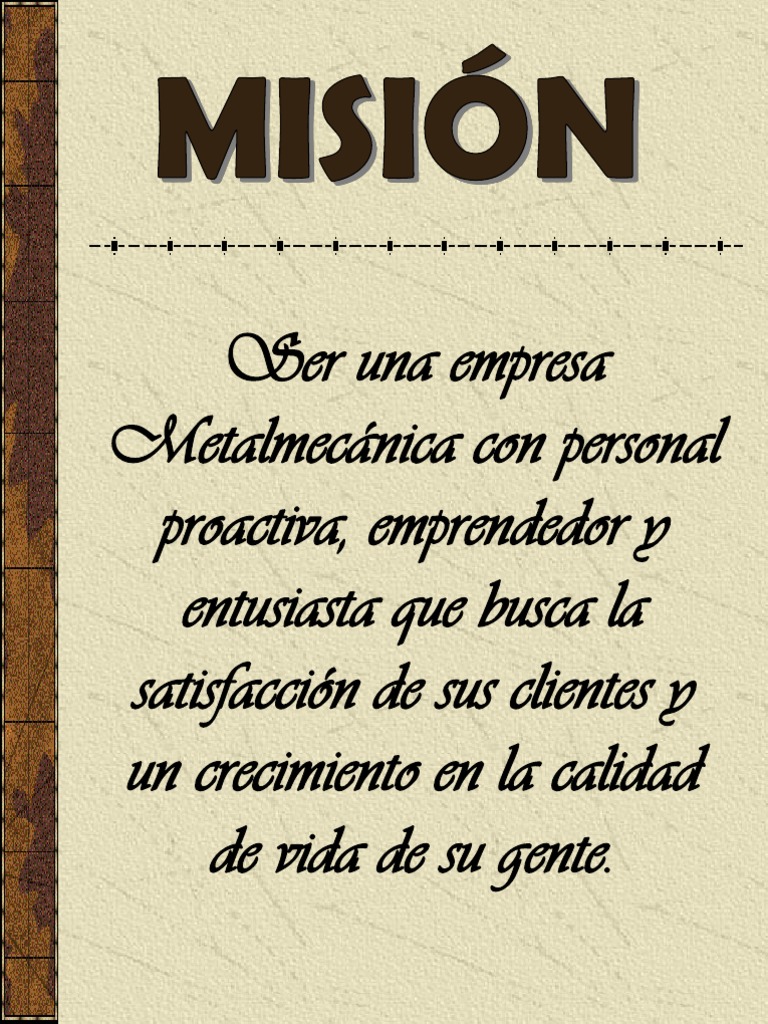 Misión, Visión, Politica de Calidad y Valores | PDF