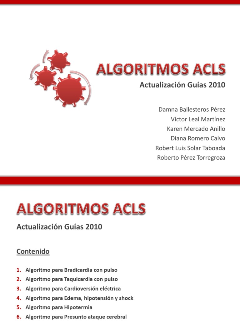 Algoritmos ACLS 2010 | PDF | Arritmia cardiaca | Sistema cardiovascular