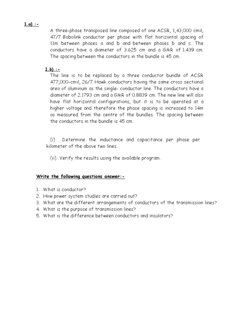 Power System Simulation Lab - Questions | PDF | Electric Power System ...