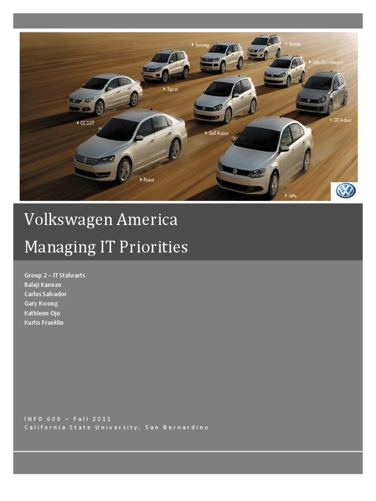 Case 3 VWoA-Group ITStalwarts | PDF | Volkswagen Group | Service ...