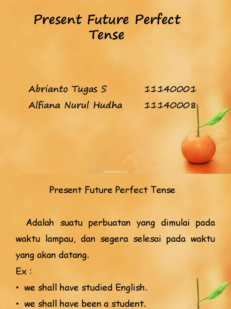 Present Future Perfect Tense Explained | PDF | Foreign Language Studies ...