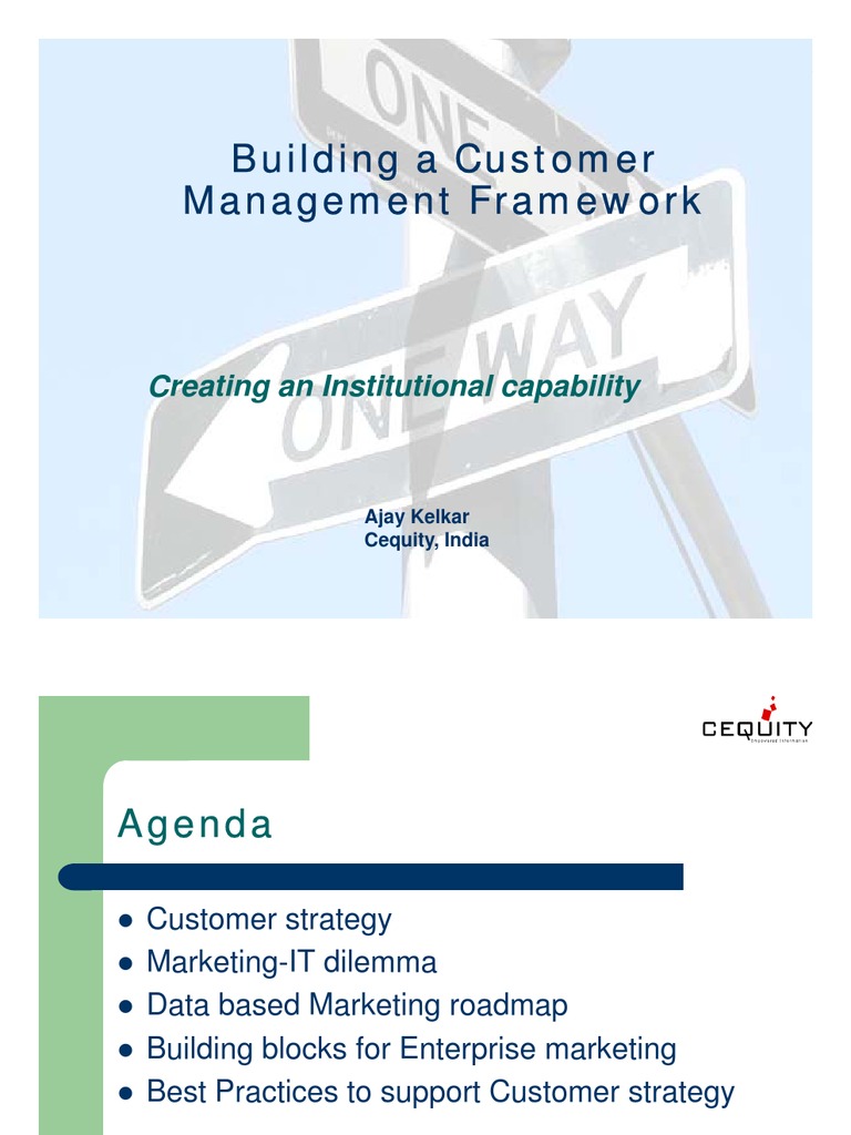 Unica Building A Customer Management Framework PDF | PDF | Strategic ...