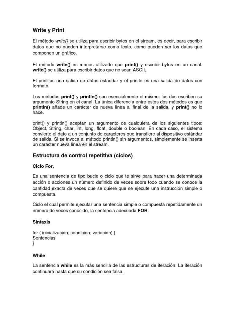 Diferencia Entre Print y Write | PDF | Servidor web | Internet y web