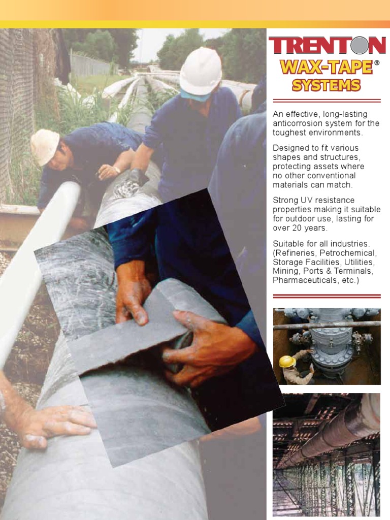 Trenton High Temp Wax Tape Overview | PDF | Corrosion | Paint