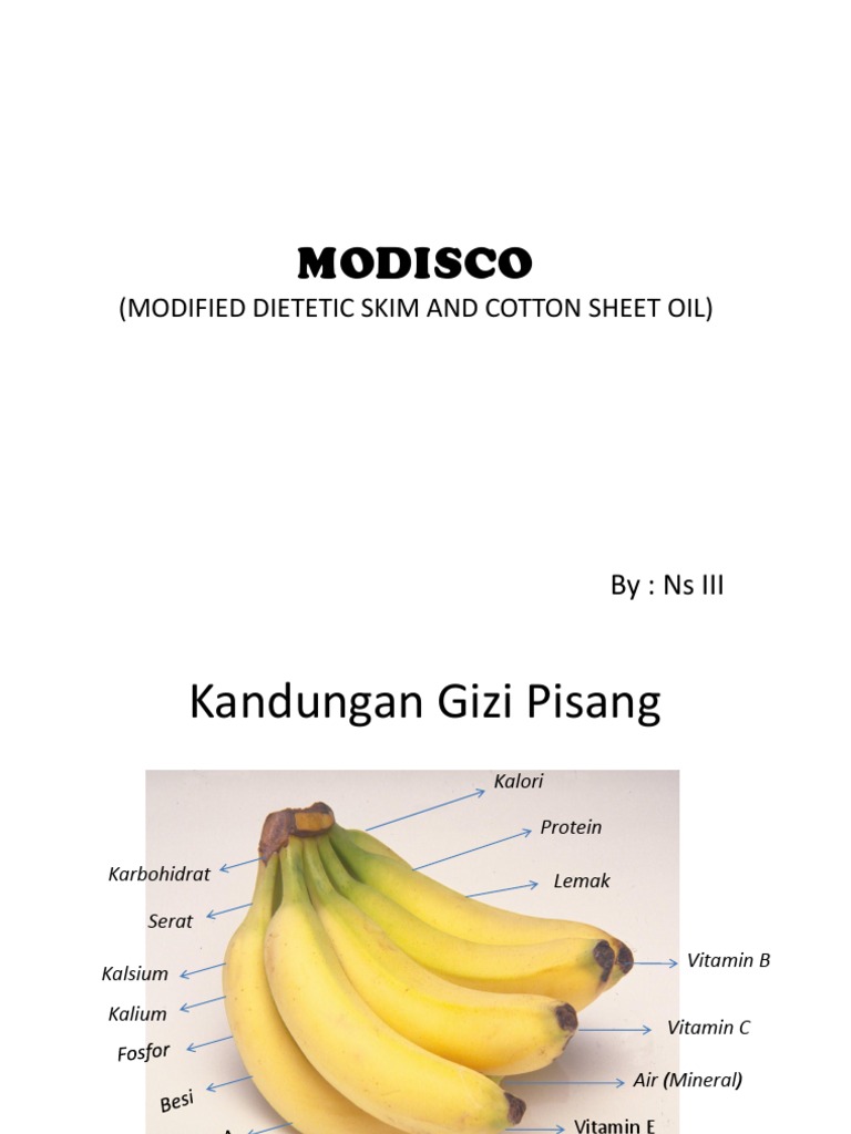 Bahan Kolak Pisang Modisco | PDF