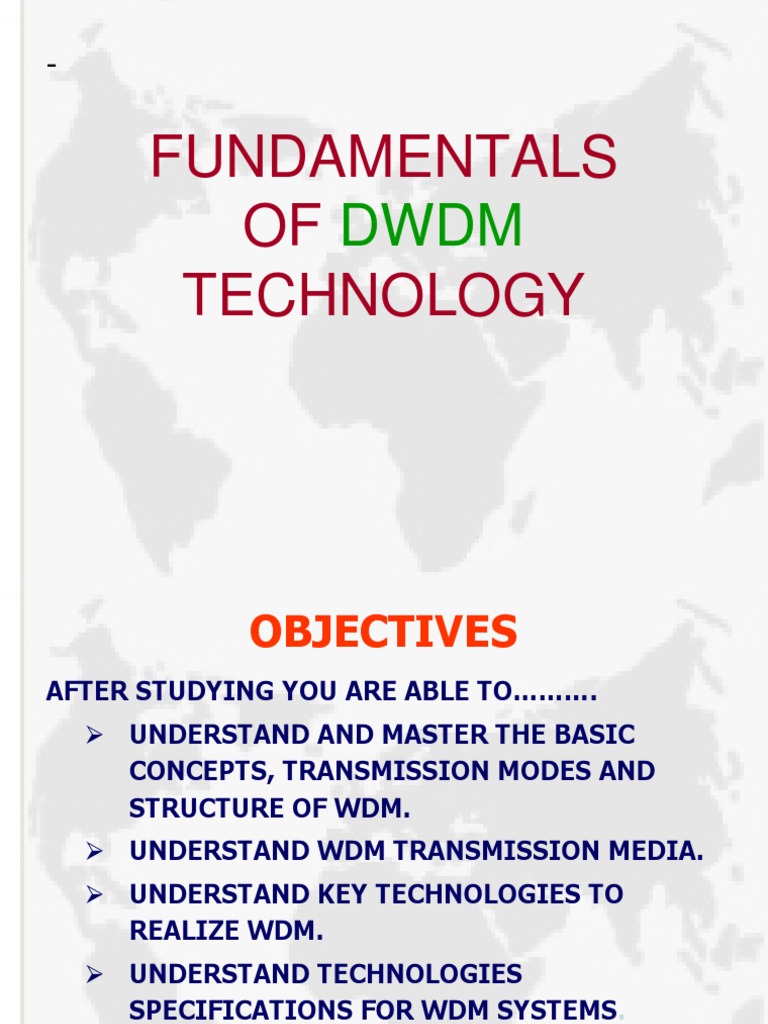 Basics of Optical Communication and DWDM | PDF | Home & Garden ...