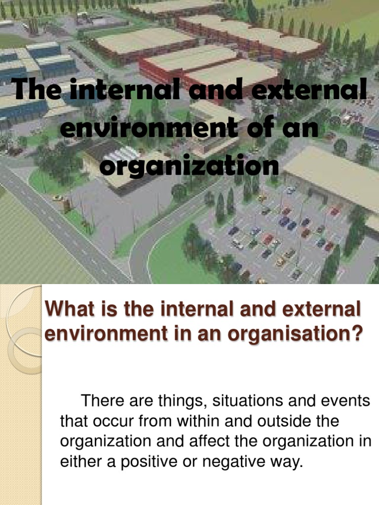 The Internal and External Environment of An Organization | PDF | Swot ...