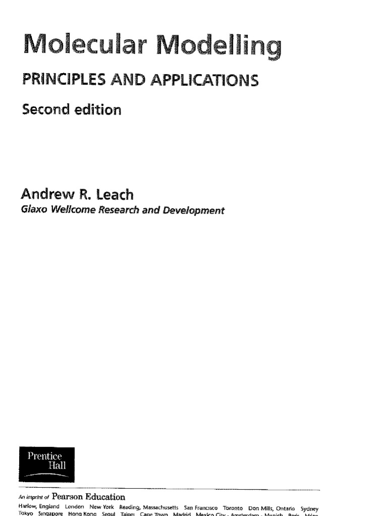 Molecular Modelling - Principles and Applications 2e - A R Leach | PDF