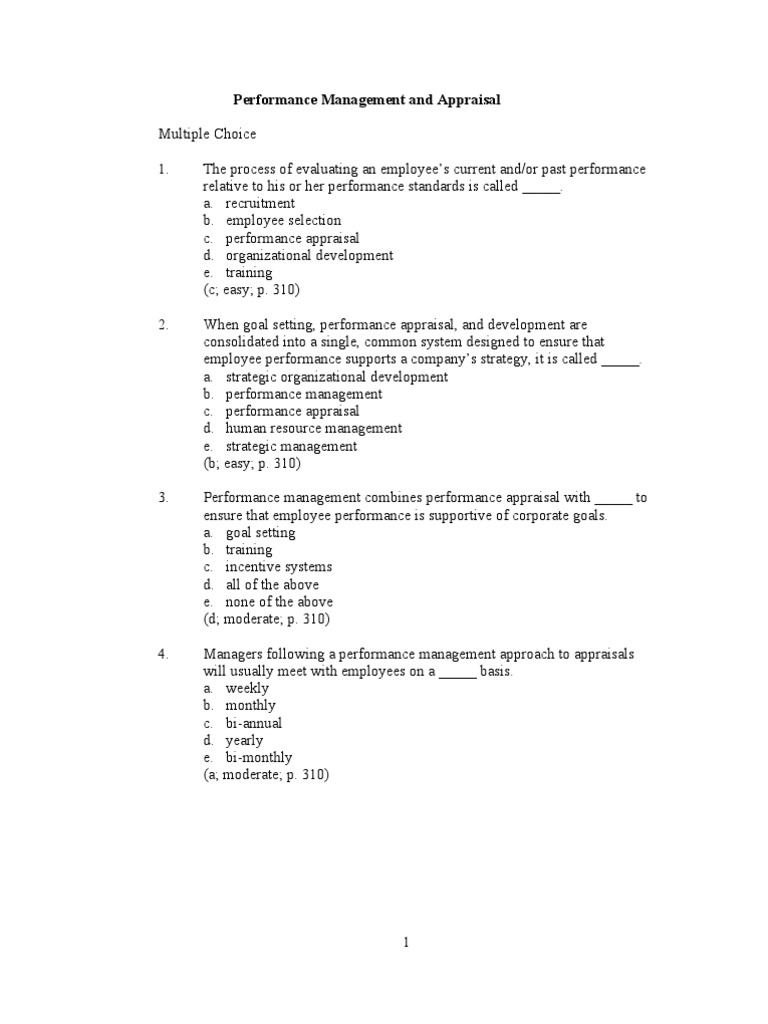 Performance Management and Appraisal | PDF | Performance Appraisal | Goal Setting