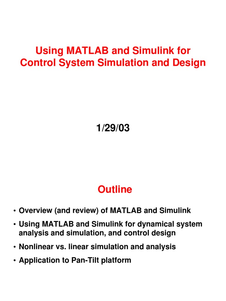 Using MATLAB and Simulink For | PDF | Matlab | Applied Mathematics