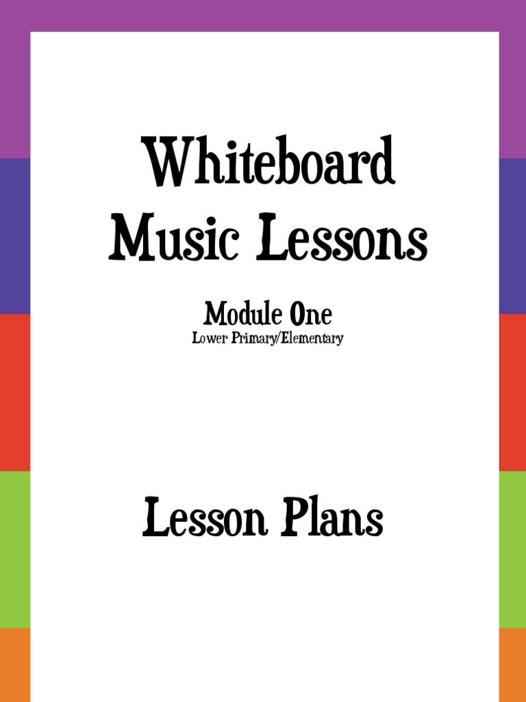 Whiteboardmusiclessons Lessonplan Samplelesson | PDF | Music Education ...