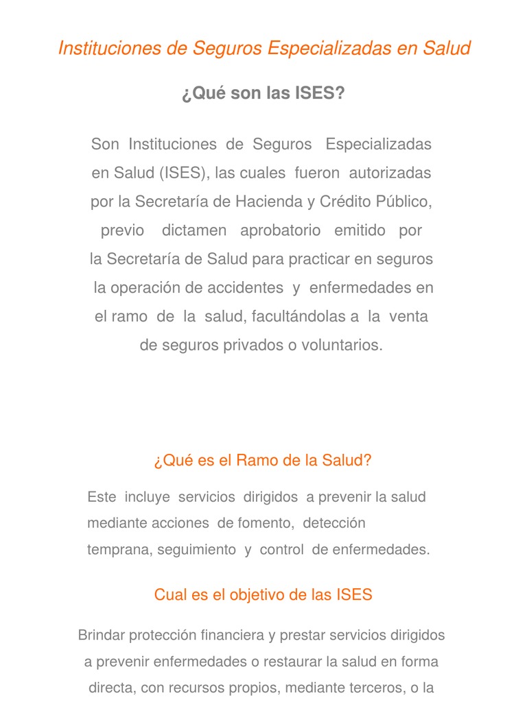 Ises | PDF | Seguro | Bienestar