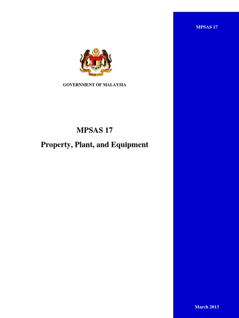MPSAS 17 - Property, Plant and Equipment | PDF | Fixed Asset | Depreciation