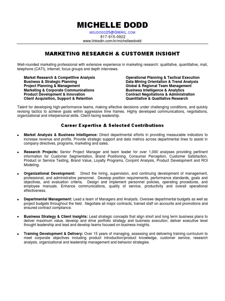 Marketing Research Customer Insight Manager in Dallas FT Worth TX ...